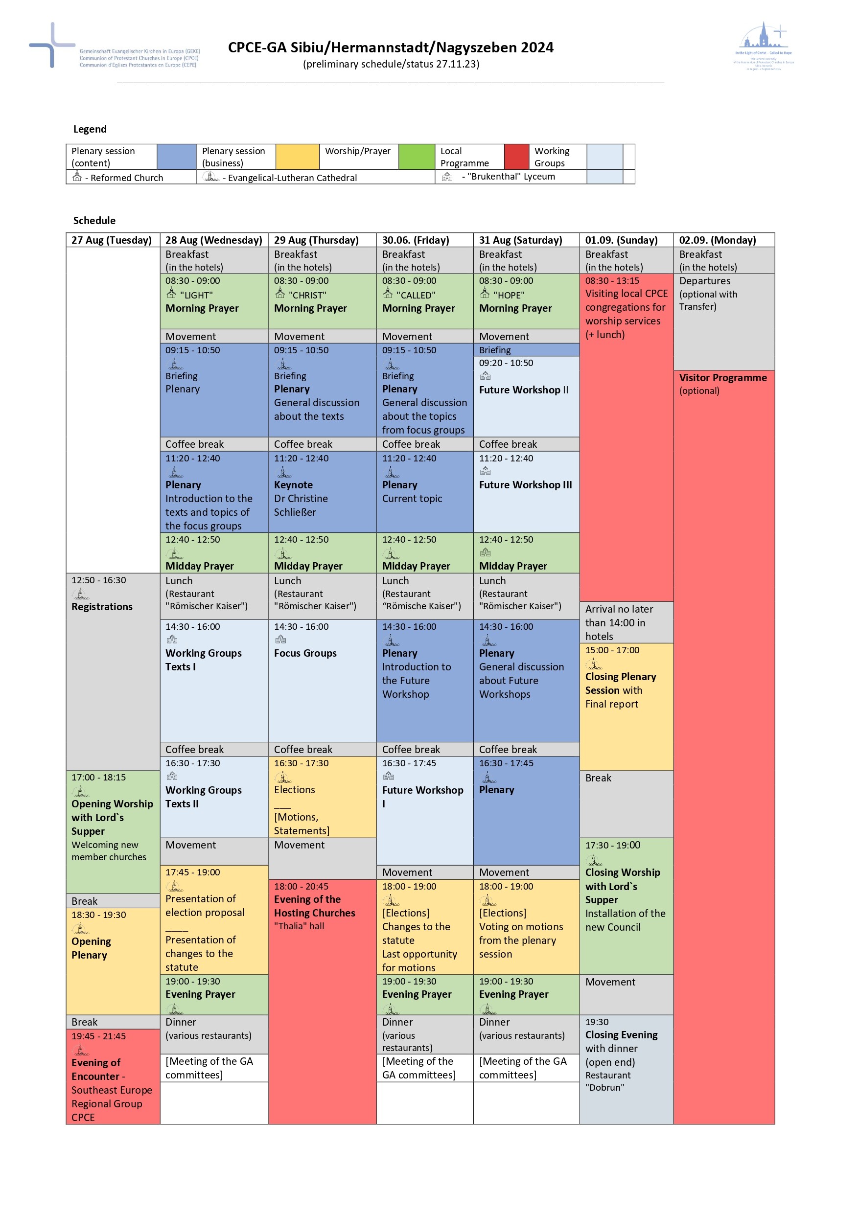 The *Preliminary* 2024 General Assembly Program is Here!/Das ...